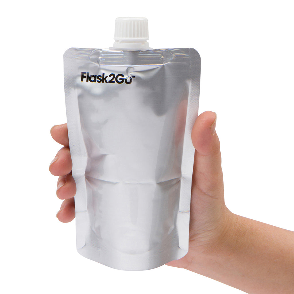 Flask2Go Red & Silver – Wine2Go